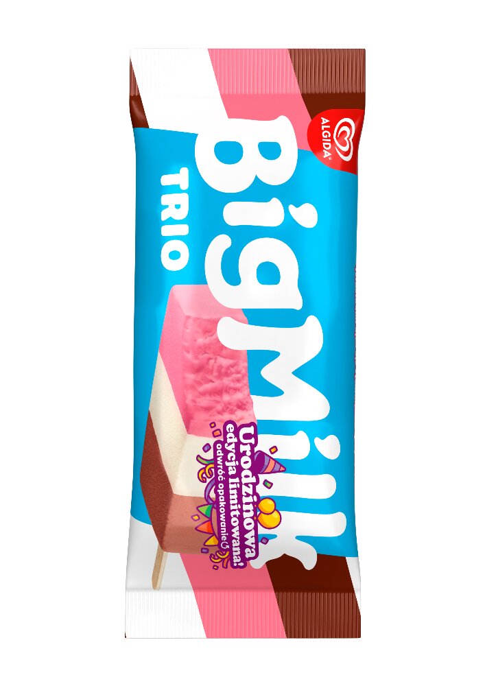 Lody Patyk Big Milk Trio 100ml-ALGIDA(30) - Triada Dystrybutor Mrożonek ...
